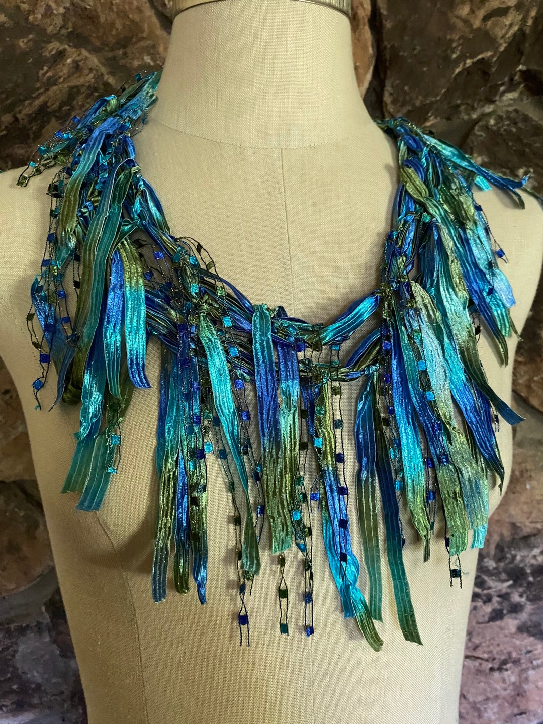 Turquoise Scarf for Women, Summer Scarf, Blue and Green Scarf, Scarf ...