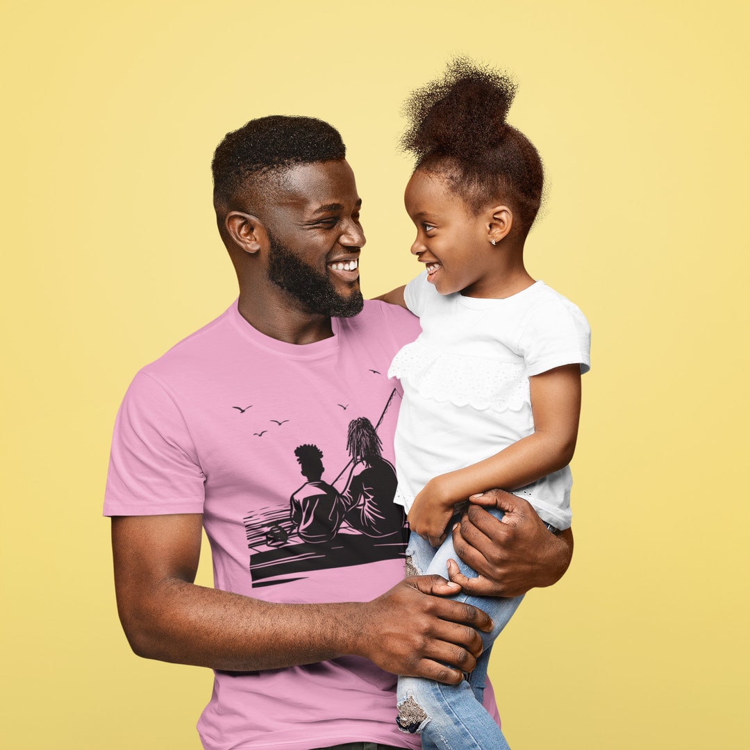 Dad and Daughter Casting Lines T-shirt - Etsy