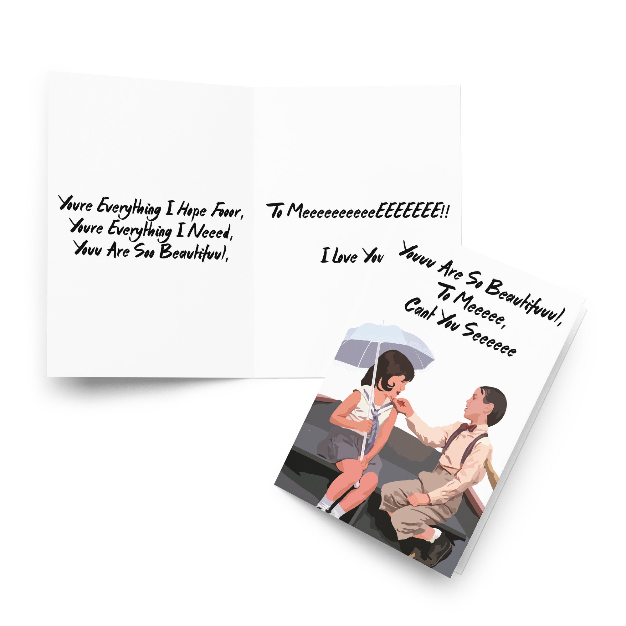 Little Rascals Alfalfa and Darla I Love You Card - Etsy