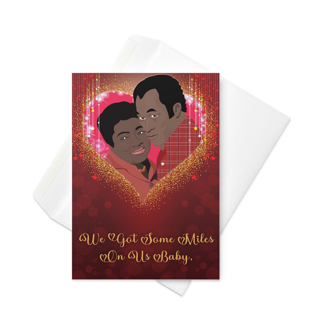 James and Florida Evans - Good Times Love Card - Etsy