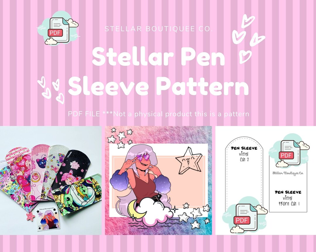 Stellar Pen Sleeve Pattern/planner Pen Sleeve Pdf/pen Sleeve Pdf/sewing ...