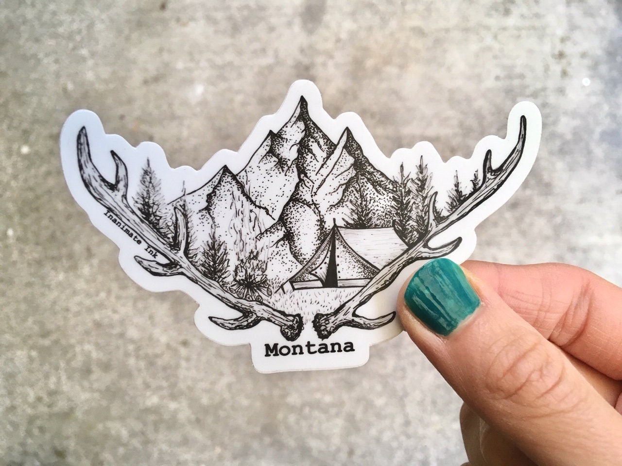 Montana Great Outdoors Vinyl Sticker - Etsy