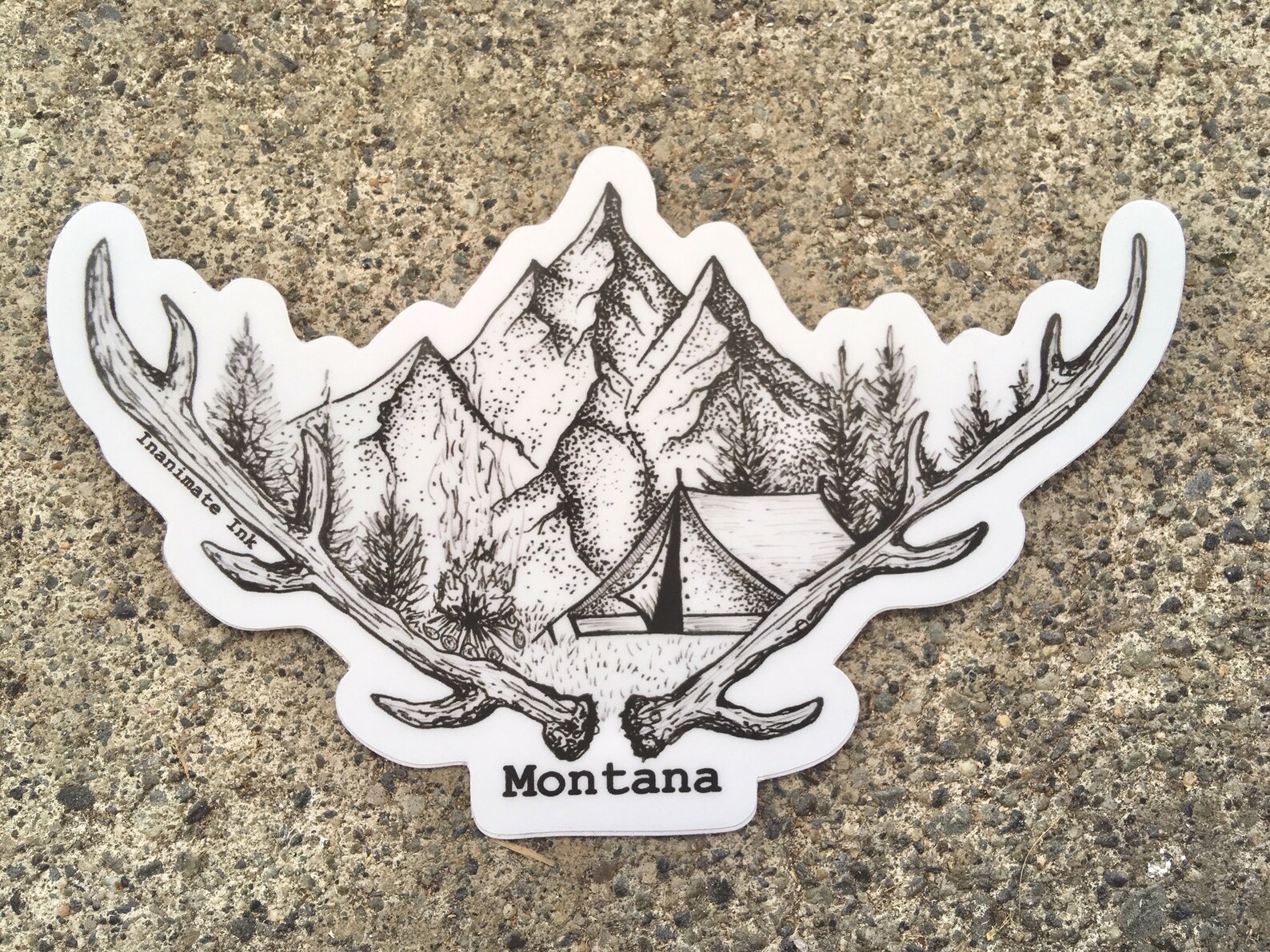 Montana Great Outdoors Vinyl Sticker - Etsy