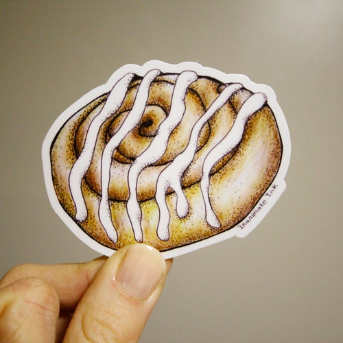 Cinnamon Roll Sticker Sheet - Etsy