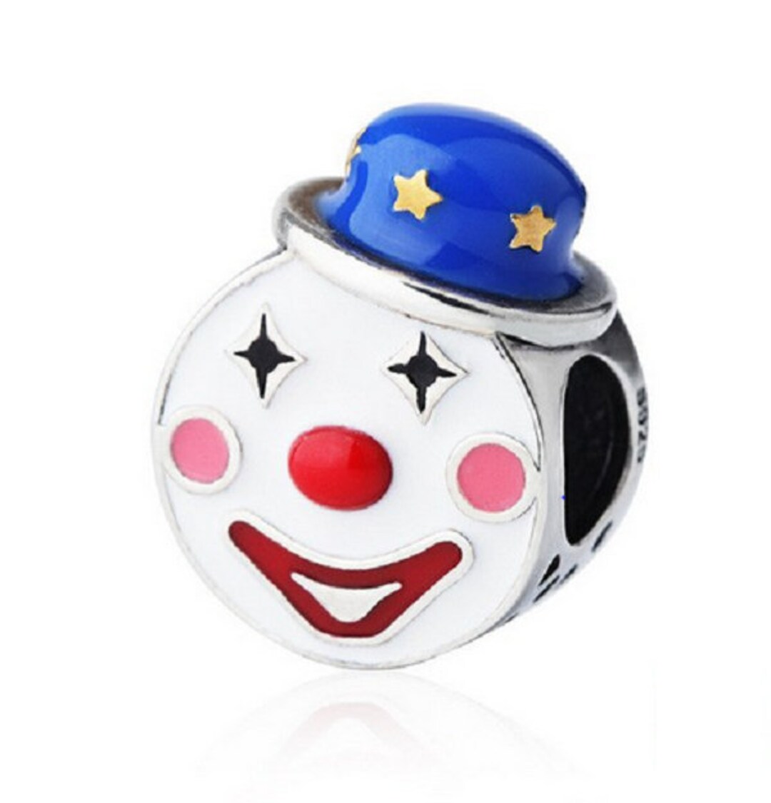 Cute Clown Beads Charm 925 Sterling Silver Fit for Authentic Women ...