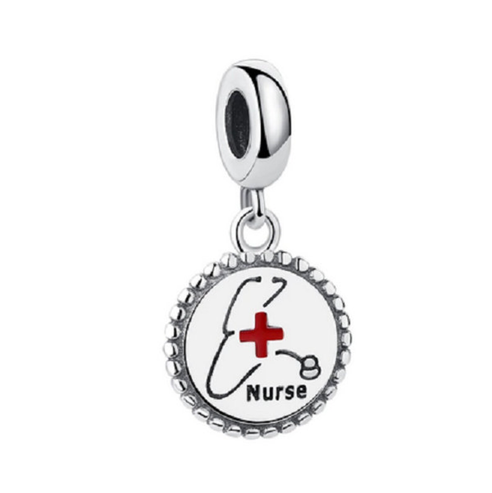 Nurse Pendant Beads Nurse Pendant Charm authentic 100% 925 | Etsy