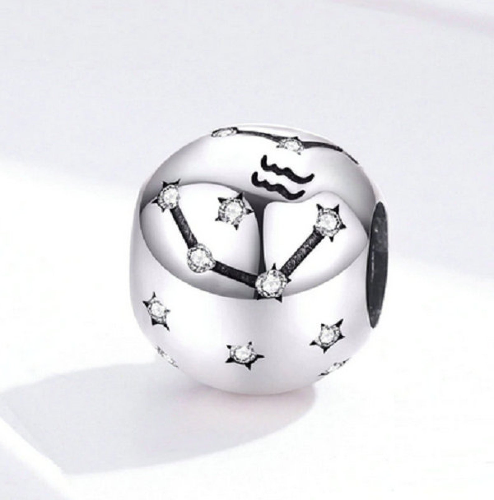 Star Sign Zodiac Bead Charms Twelve Constellations Bead 100% | Etsy