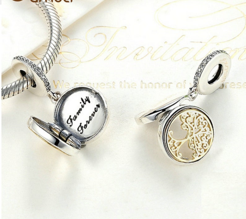Family Tree Charm Family Heritage Fits Pandora Bracelet - Etsy
