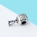 Music Microphone Cubic Zirconia Round Beads Charm 925 Sterling - Etsy