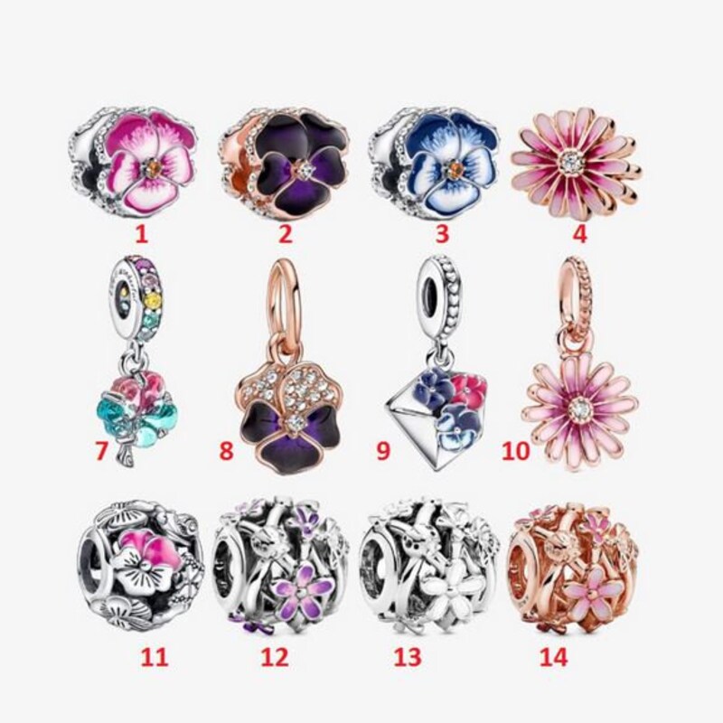 Flower Charms - Etsy