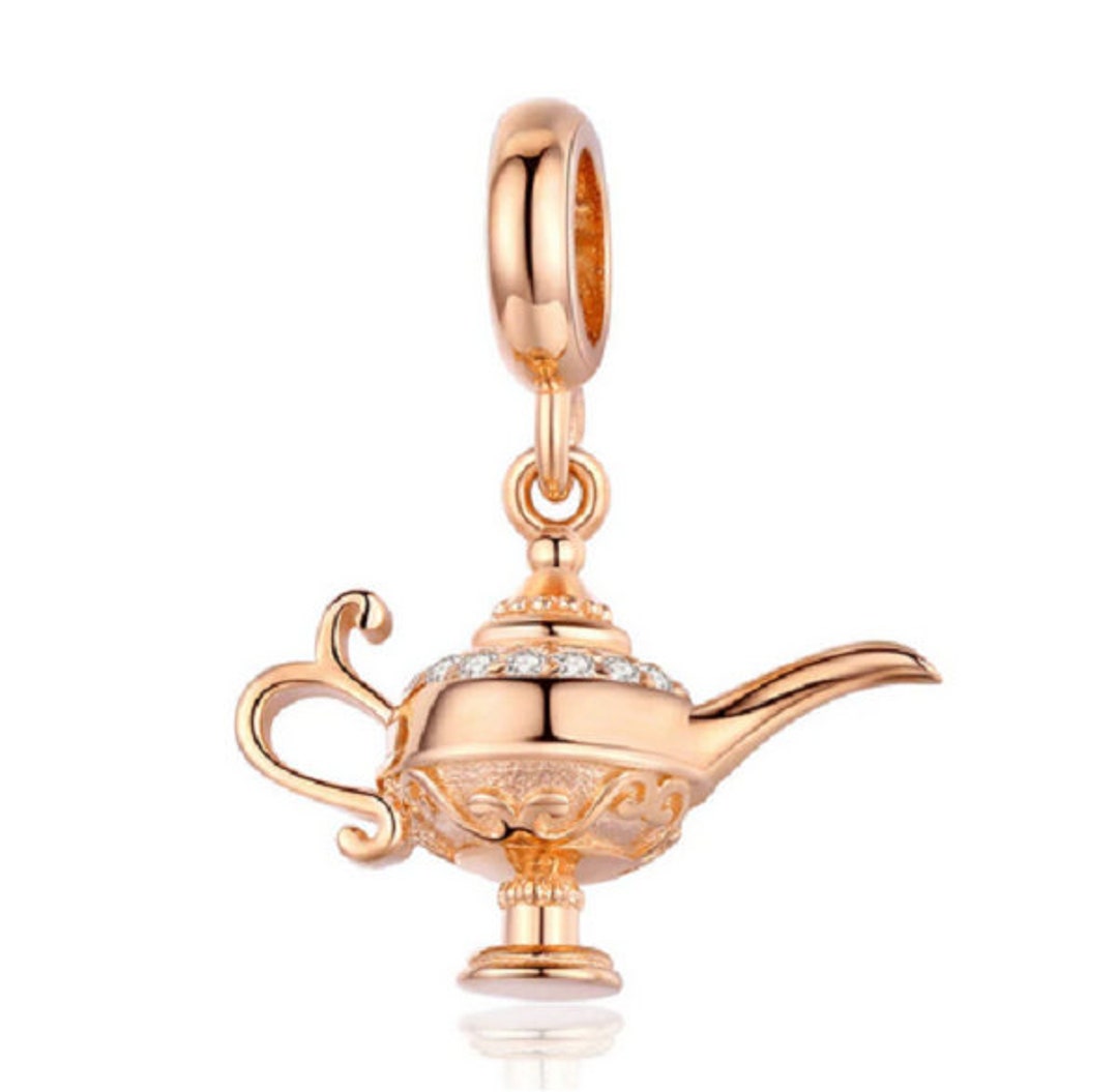 Aladdin's Lamp Pendant Beads Charm 925 Sterling Silver Fit for ...