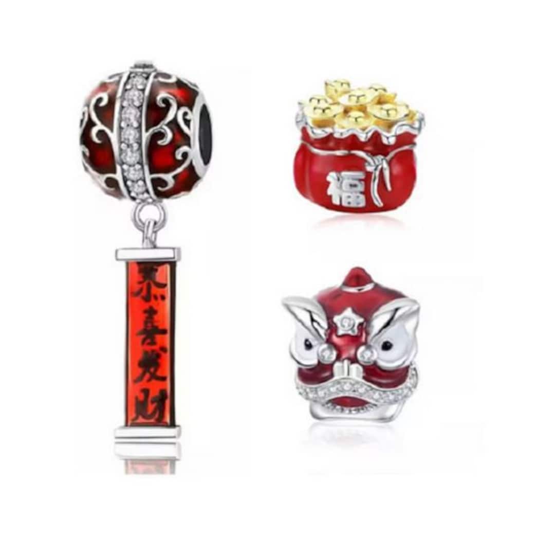 Chinese New Year Charm, Happy New Year Charm, Lunar New Year Charm ...