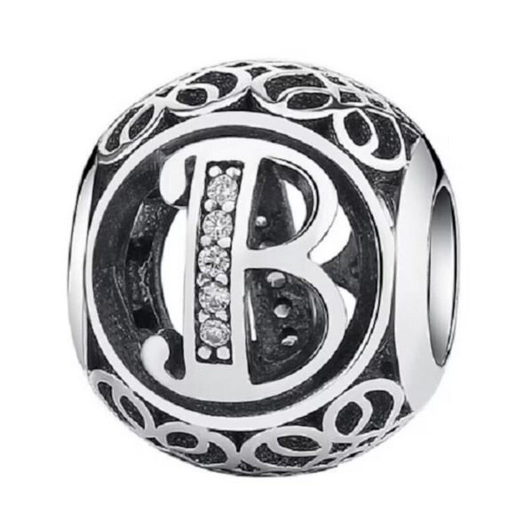 Vintage Letter B Charm, Alphabet Charms, Alphabet Bead, Fits Women ...