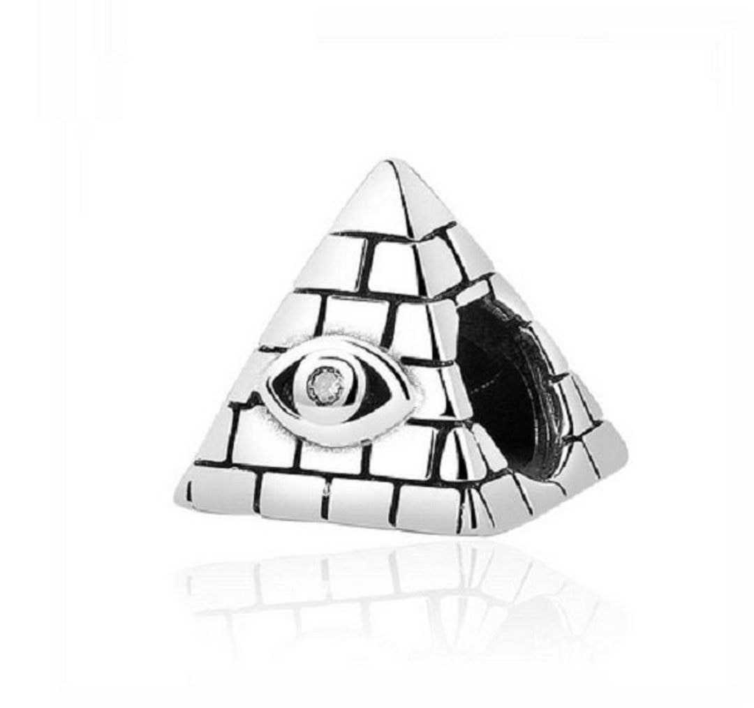 Egypt Pyramid Beads Charm 925 Sterling Silver Fit for Authentic Women ...