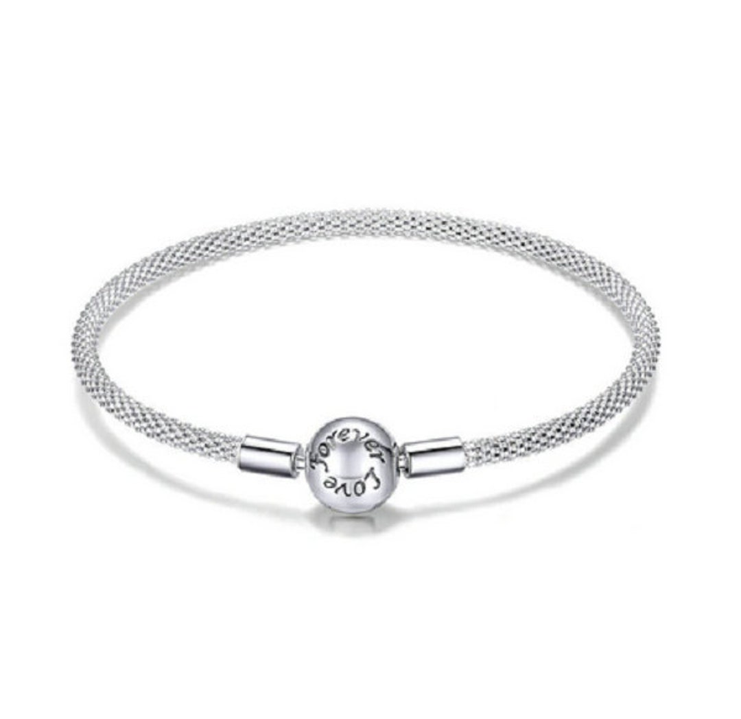 Love Forever Love Snake Chain Bracelets for Women 925 Sterling Silver ...
