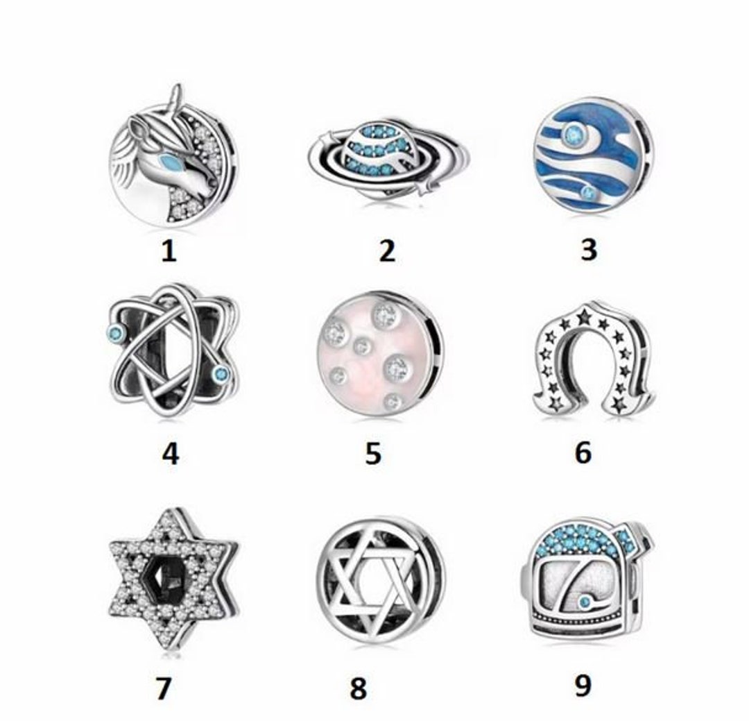 Reflection Clip Charm 925 Sterling Silver, Reflection Clips Unicorn ...