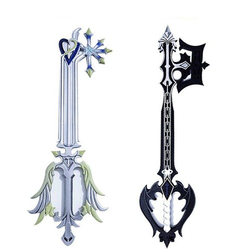 Kingdom Hearts Roxas Oblivion & Oathkeeper Keyblade - Etsy