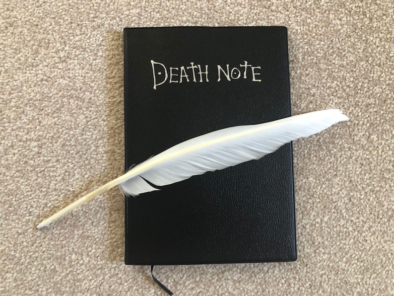 Death Note Book With Feather Pen Set Cosplay Notebook | Etsy