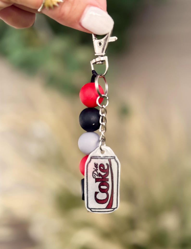 Diet Coke Keychain | Key Chain Car Accessory Ornament | Mini Food ...