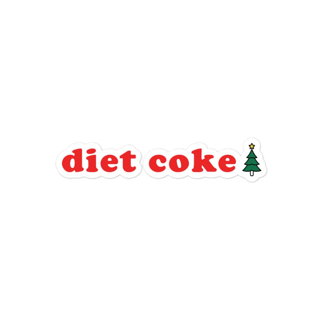 Diet Coke Vinyl Sticker, Gift, Retro Diet Coke Decal Sticker, Diet Soda ...