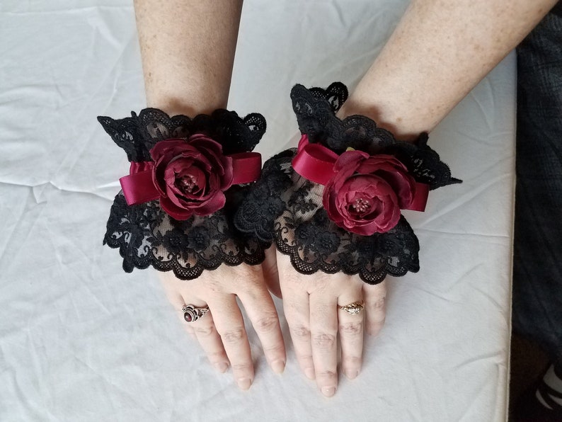 Gothic Lolita Wrist Cuffs - Etsy