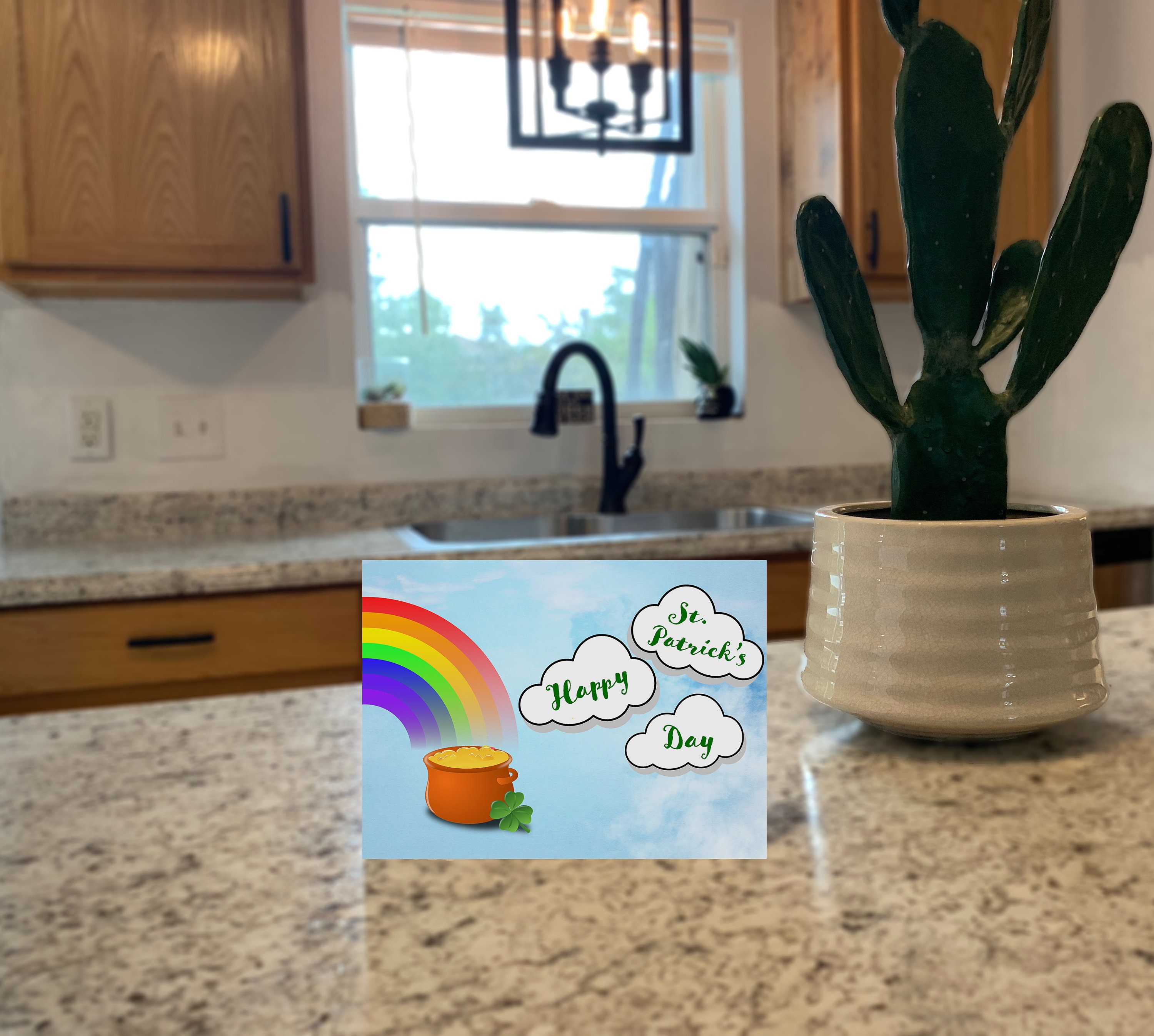 Lucky Rainbow and Pot of Gold Happy Saint Patrick’s Day Handmade ...
