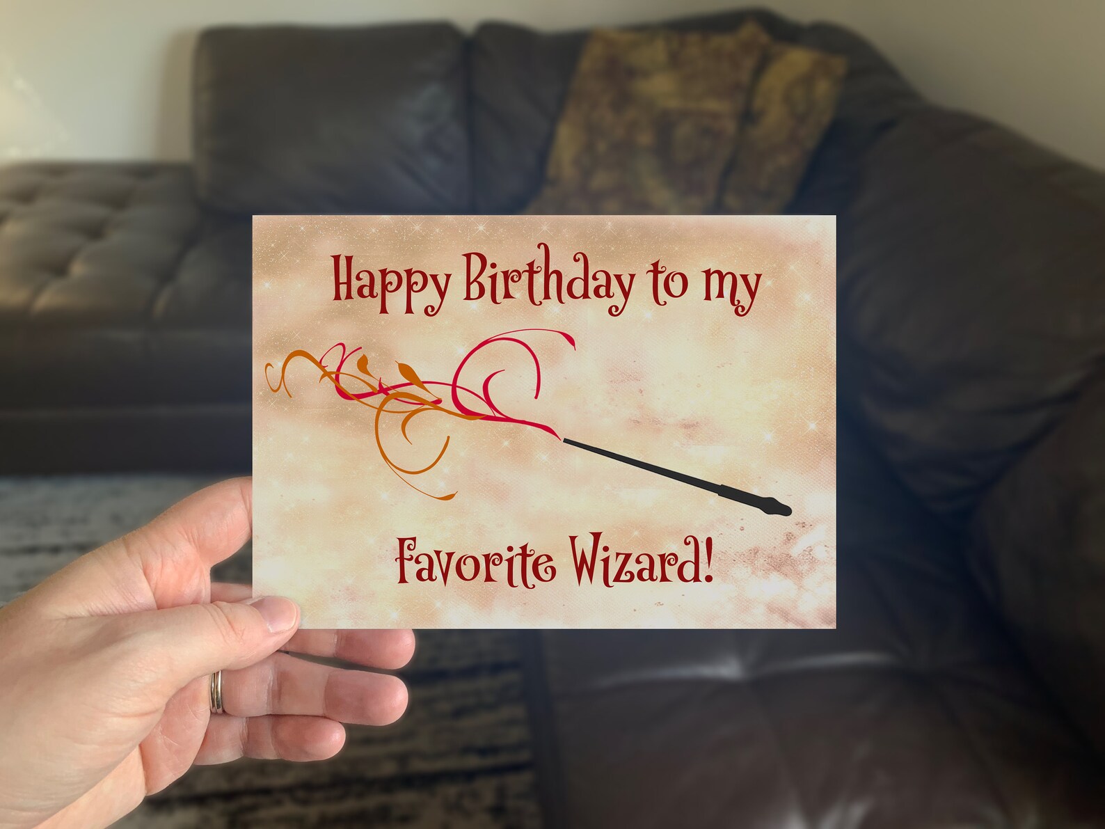 Happy Birthday to My Favorite Wizard Happy Birthday Handmade - Etsy