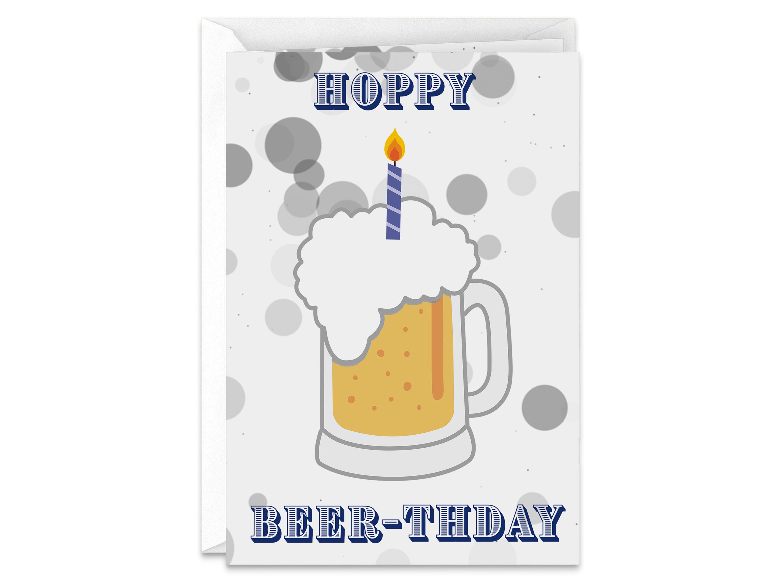 Hoppy Beer-thday Cheerful Happy Birthday Handmade Greeting - Etsy