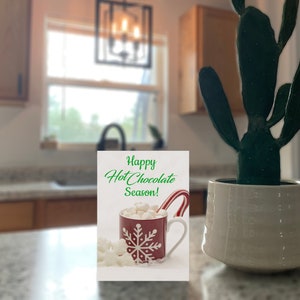 Hot Chocolate Inspired Christmas Handmade Greeting Card to Wish Your ...