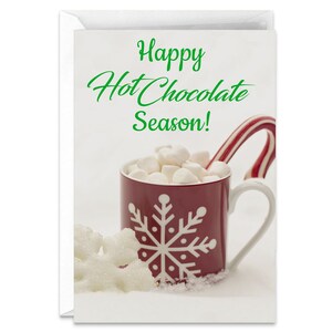 Hot Chocolate Inspired Christmas Handmade Greeting Card to Wish Your ...
