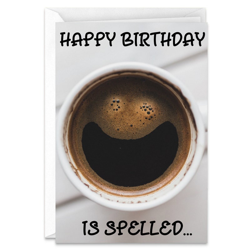 Coffee Birthday Card - Etsy