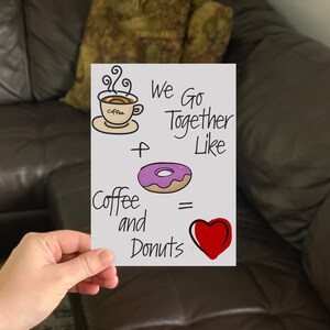 We Go Together Like Coffee and Donuts Heartfelt and Funny Valentine’s ...