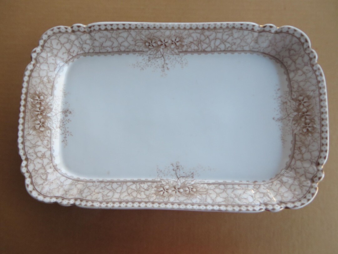 Antique Brown Transfer Platter Made by Marx & Gutherz Carlsbad Austria ...
