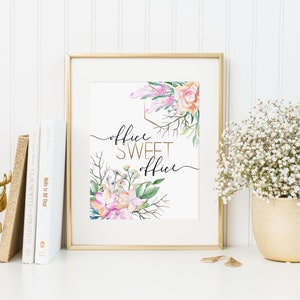 Office Sweet Office Printable, Inspirational Quote, Wall Art Print ...