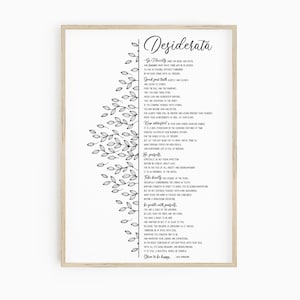 Desiderata - Etsy