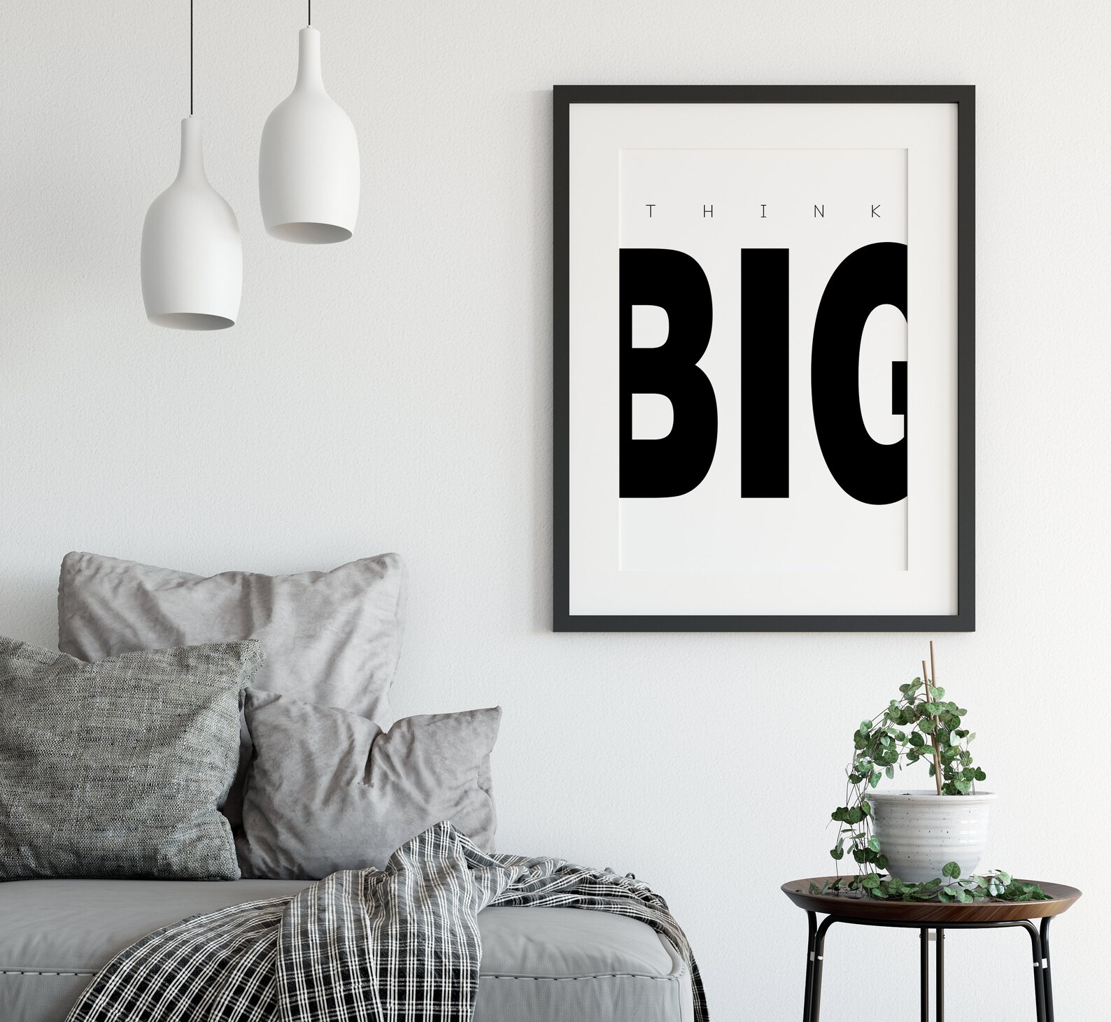 Think BIG Art Print | Motivational Art Print | Think Bigger Wall ...