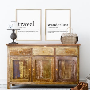 Travel Definition | Printable Travel Quote | Definition Poster | Travel ...