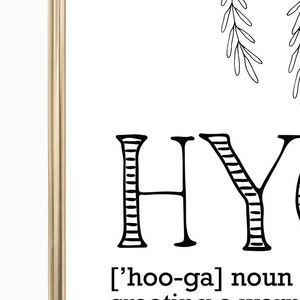 Hygge Definition Art Print - Etsy