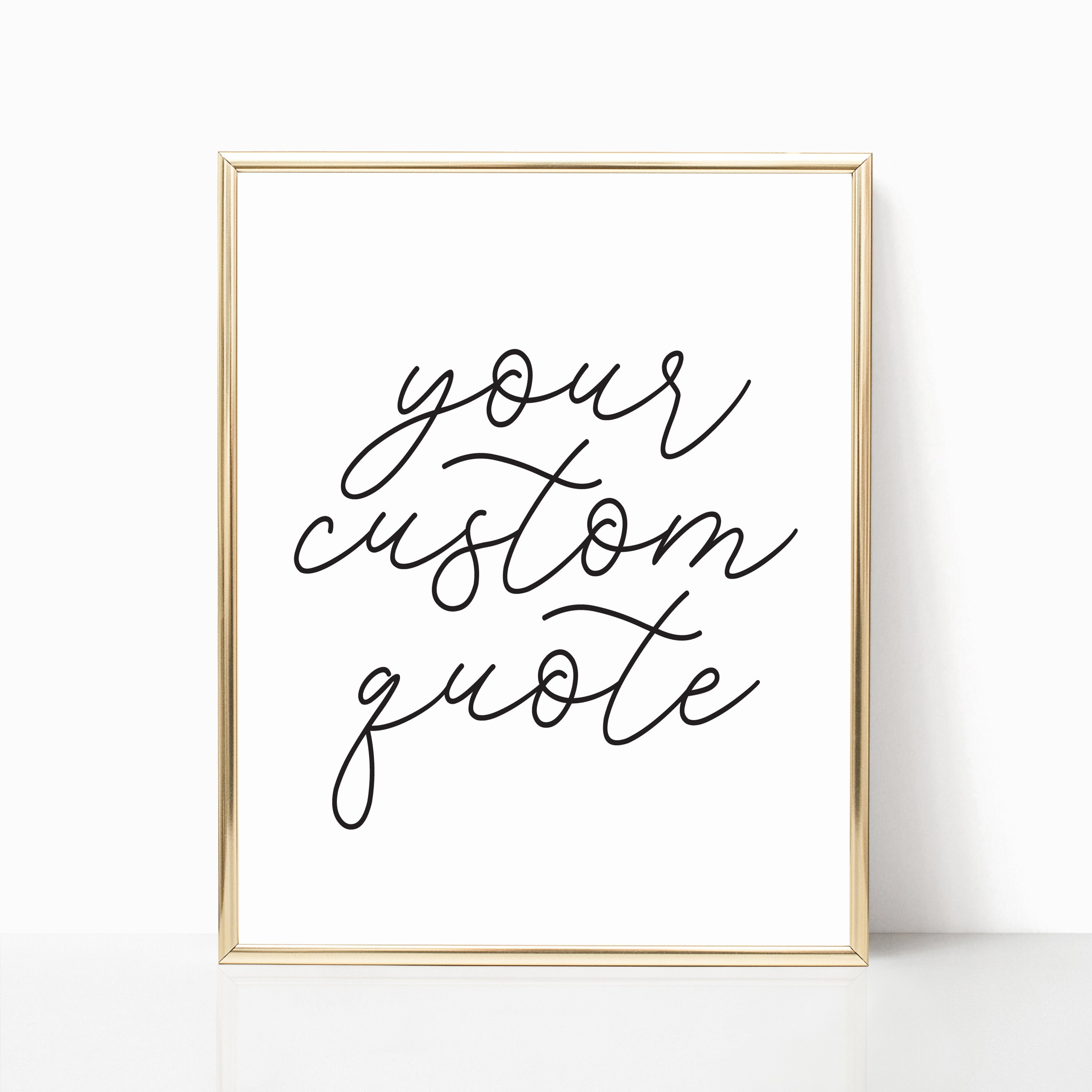 Custom Quote Print Custom Handwriting Custom Signs | Etsy