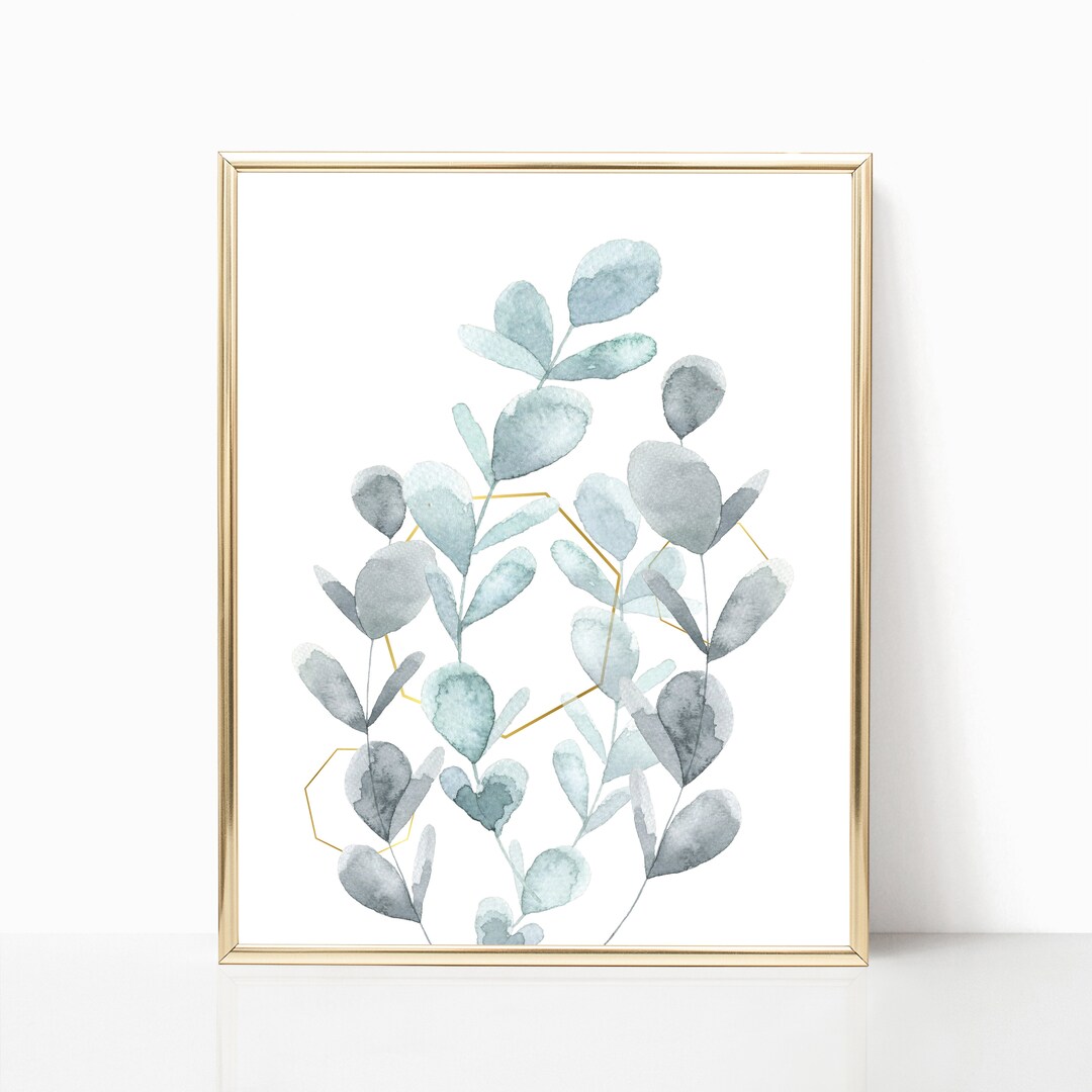 Eucalyptus Art Print | Watercolor Art Printable | Cozy Home Art Prints ...