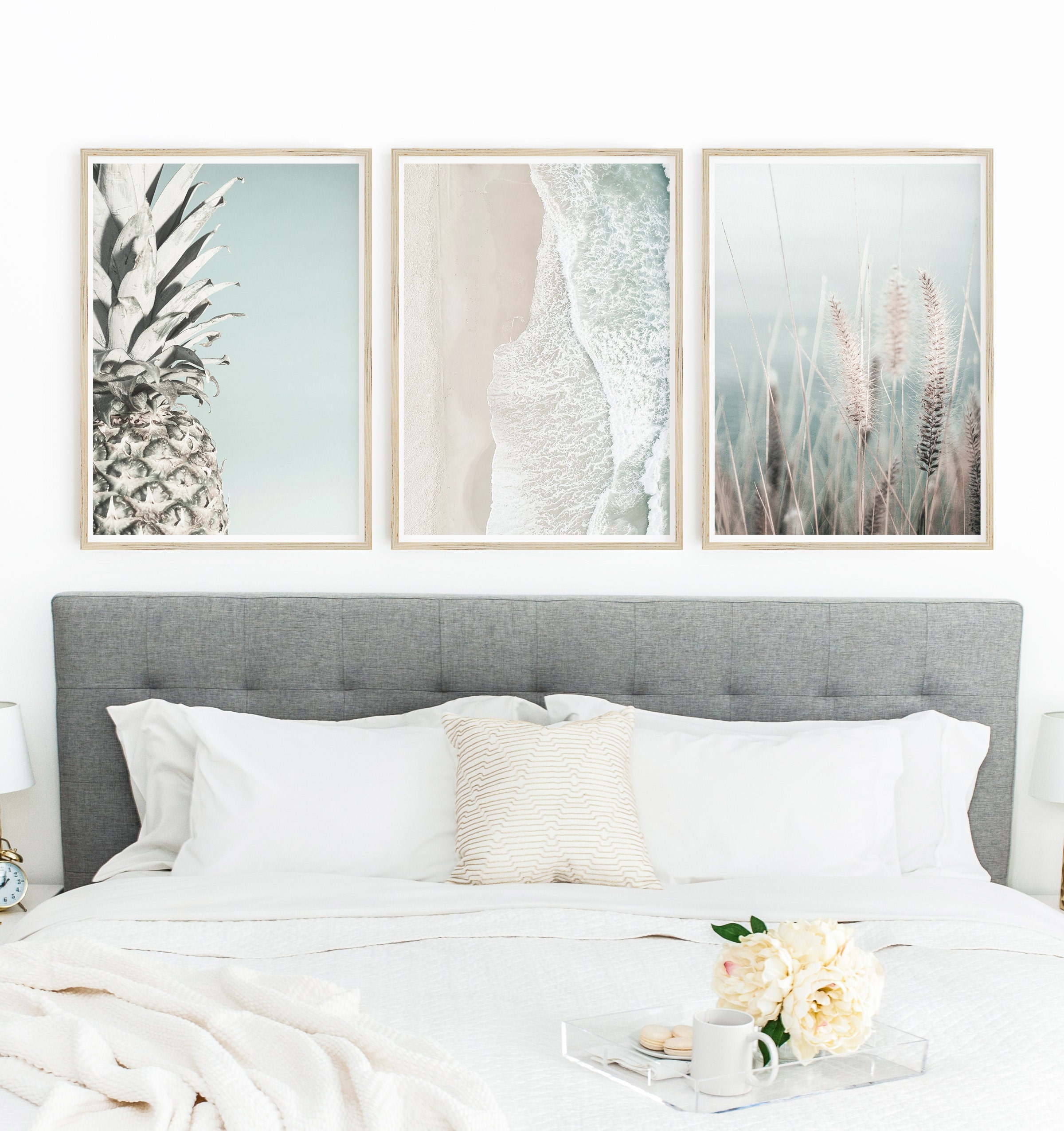Pineapple Wall Decor Printable, Coastal Poster, Pineapple Prints ...
