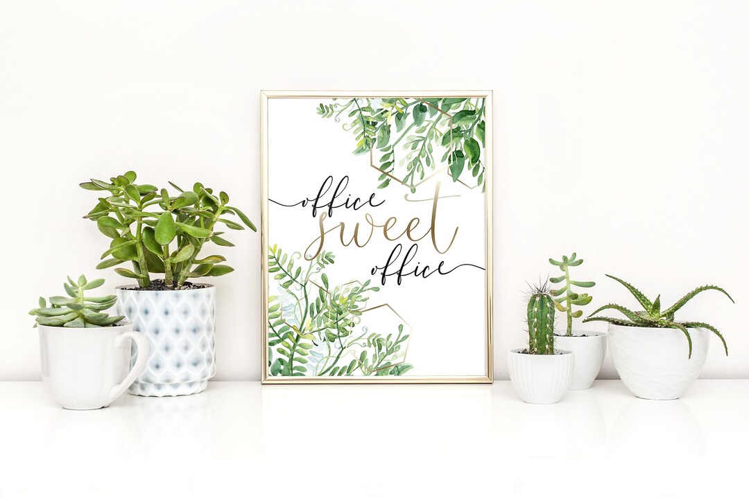 Office Sweet Office Printable, Inspirational Quote, Wall Art Print ...