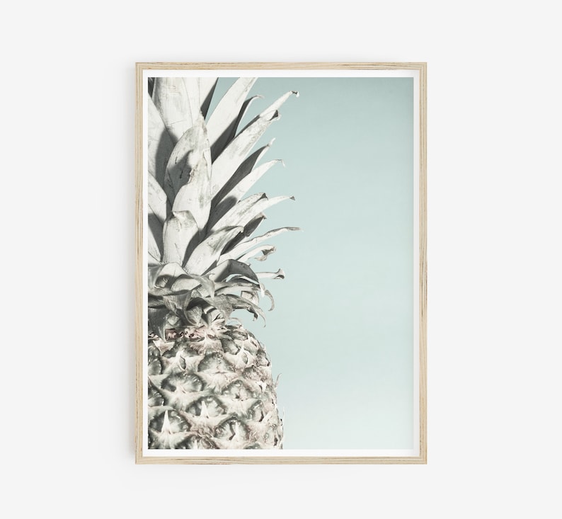 Pineapple Wall Decor Printable, Coastal Poster, Pineapple Prints ...