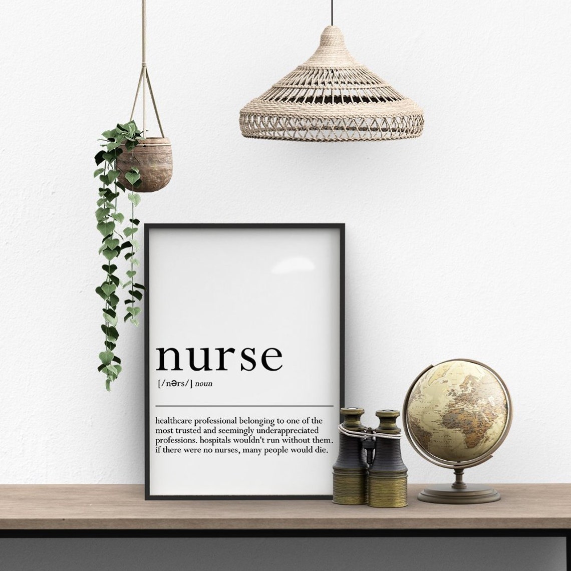 Nurse Definition Art Printable Nurse Definition Poster - Etsy