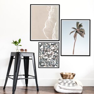 Aerial Beach View Wall Decor Printable, Beach Coastal Poster, Sandy ...