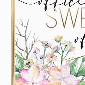 Office Sweet Office Printable, Inspirational Quote, Wall Art Print ...