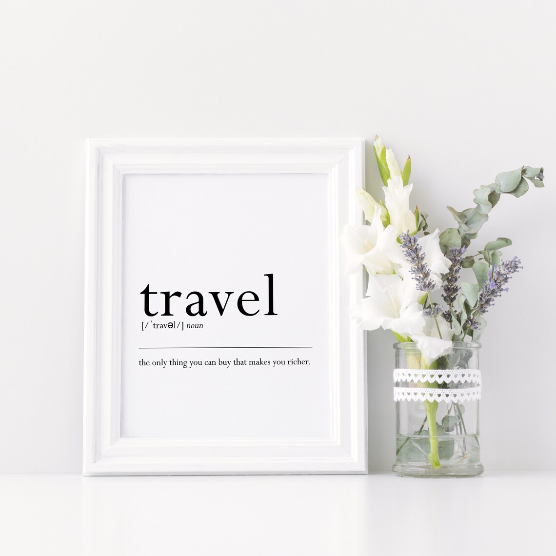 Travel Definition Printable Travel Quote Definition Poster | Etsy