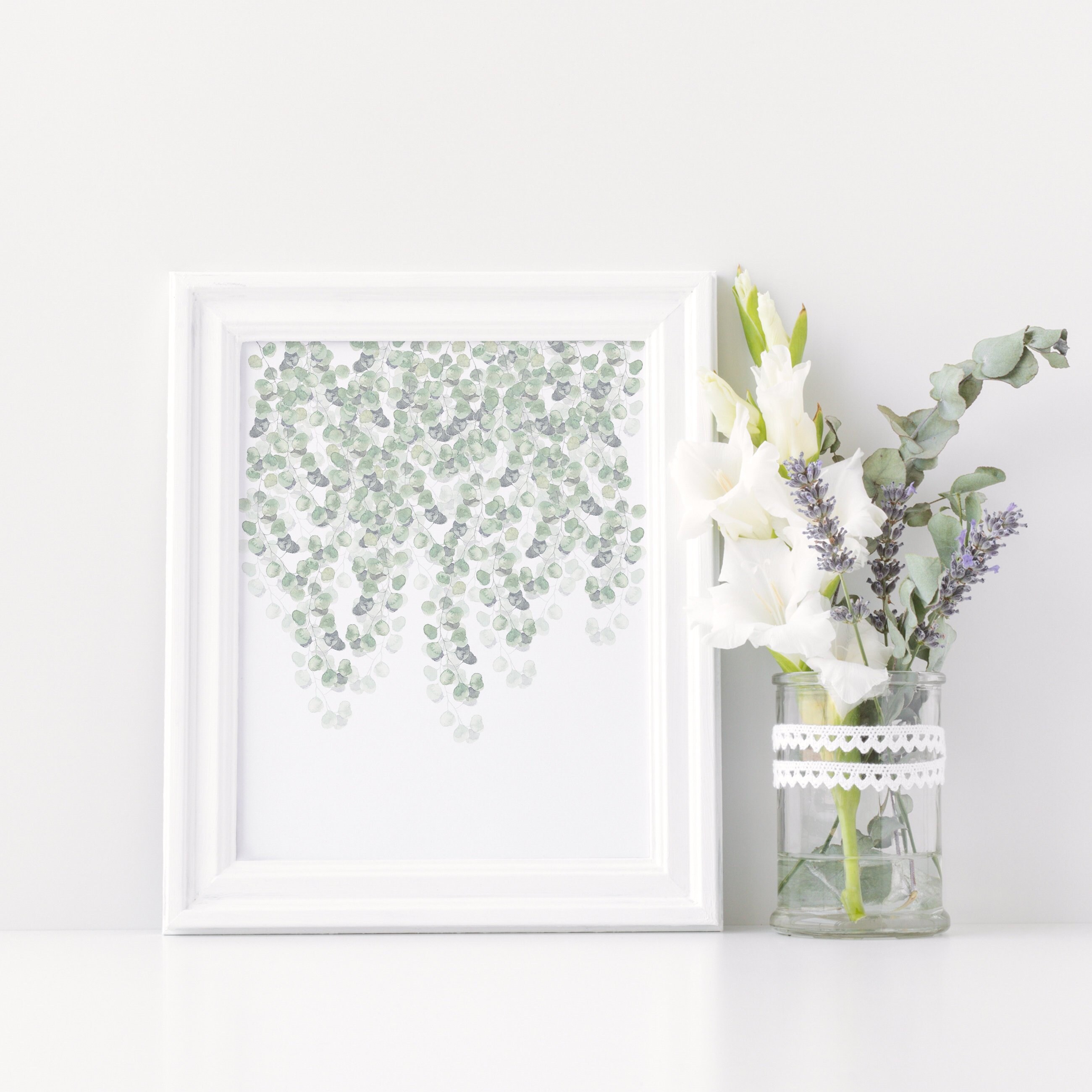 Printable Vine Poster Green Botanical Wall Art Vine | Etsy