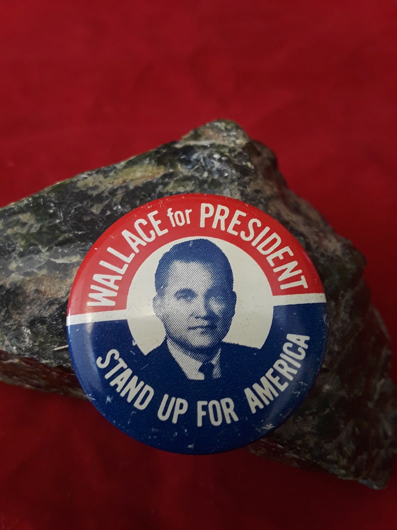 Wallace for President 1.5 Tall Campaign Pin 1968 | Etsy