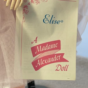 Vintage Madame Alexander Girl Doll elise 17 Tall - Etsy